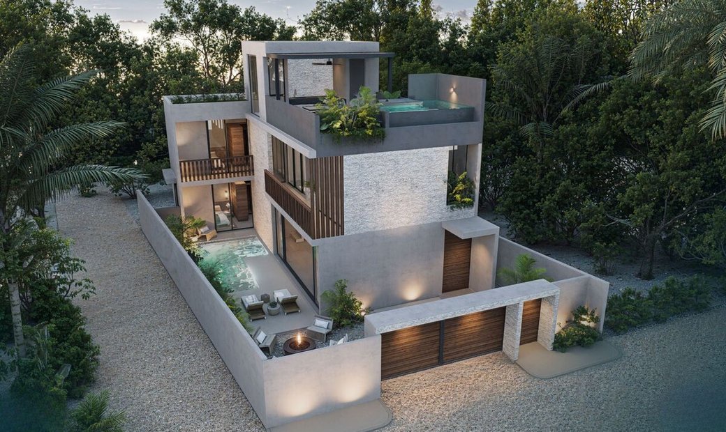 Villa Con Doble Alberca, Rooftop Y Acabados De In Tulum, Quintana Roo ...