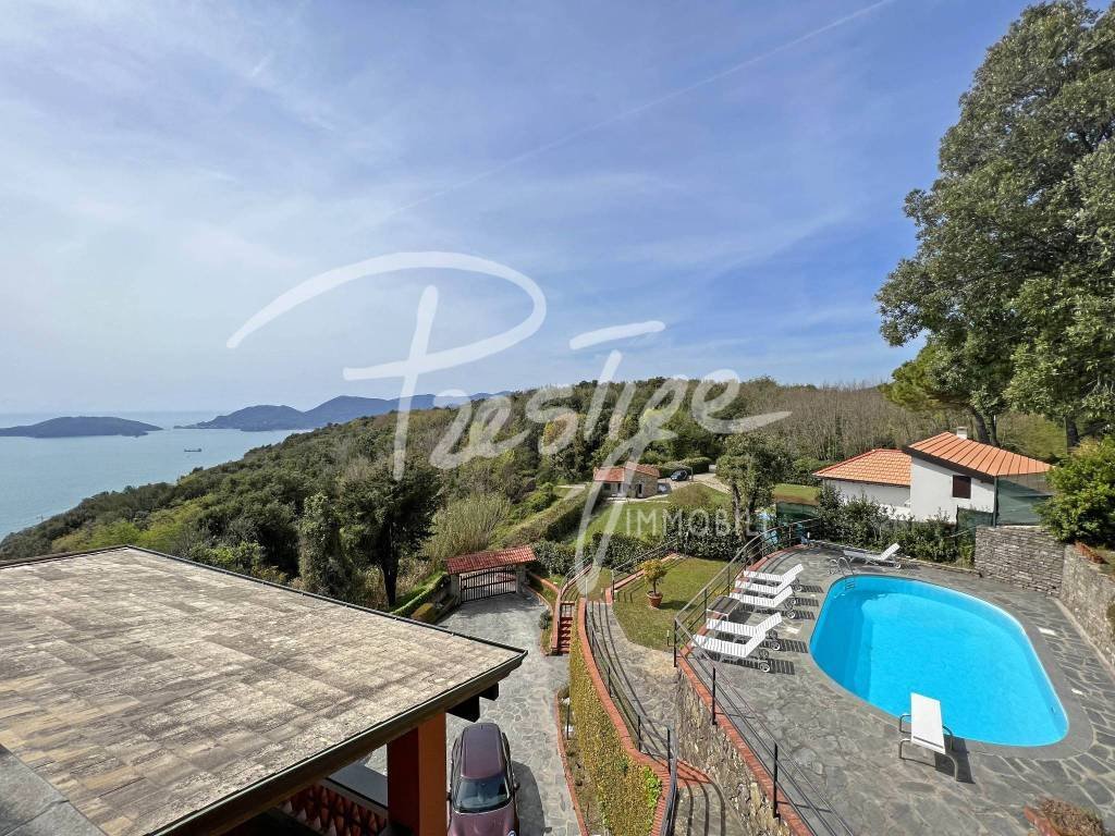 #2046 Lerici Rocchetta Villa With Panoramic View In Lerici, Liguria ...