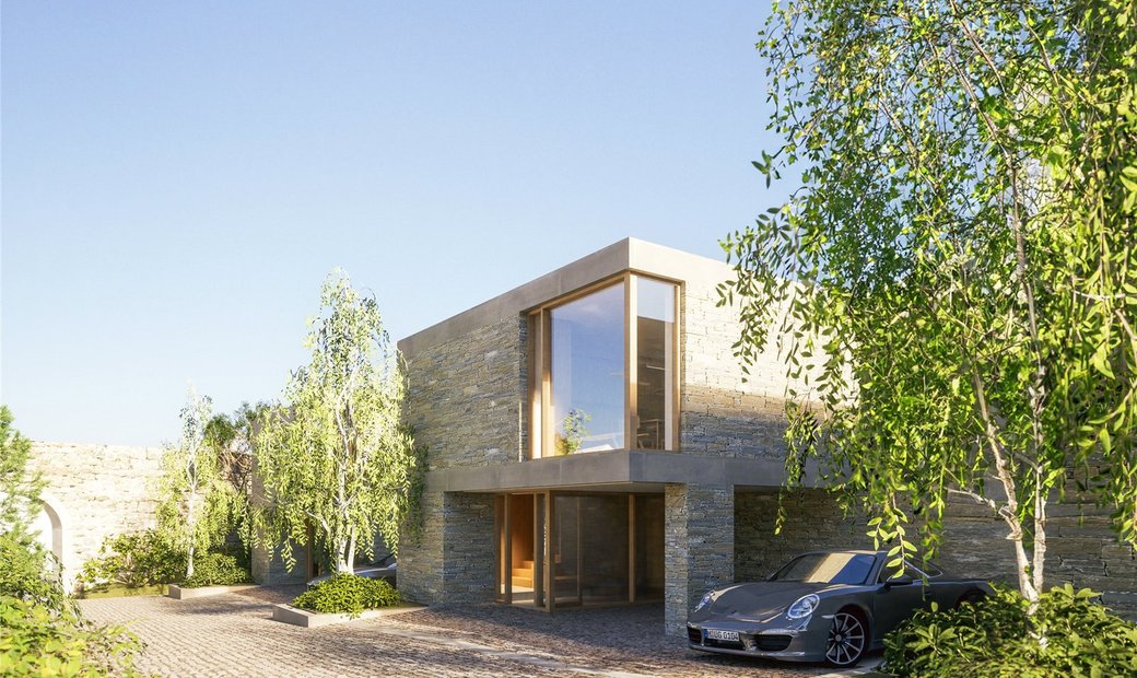 One Remaining House In Row Of Five Being En Saint Andrews, Escocia ...