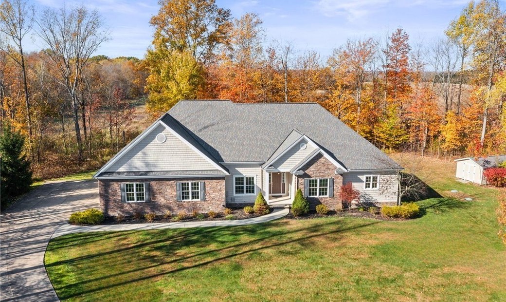 Desirable Ranch On 3 Picturesque Wooded Acres In Novelty, Ohio, United ...