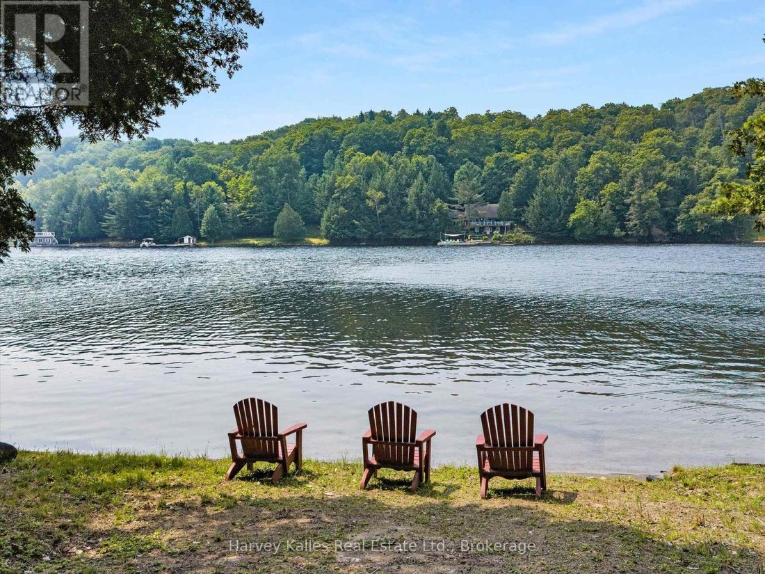 Rare Lakefront Retreat With Dual Deeded Properties In Dwight, Ontario ...