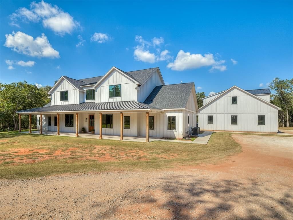 Ferme Moderne Personnalisée Sur Une Dans Oklahoma City, Oklahoma, états ...