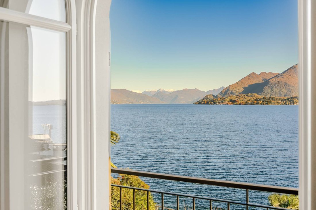 Prestigious Villa Overlooking Lake Maggiore In Stresa, Piedmont, Italy ...