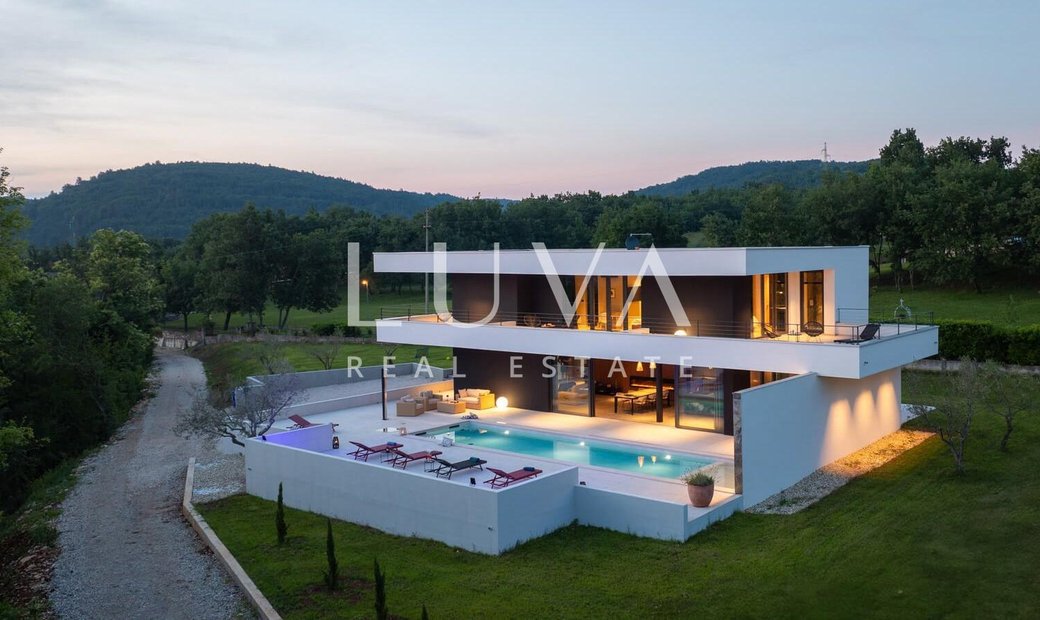 Šterna, Buje, Istria, Modern Luxury Villa In Sterna, Istria County ...