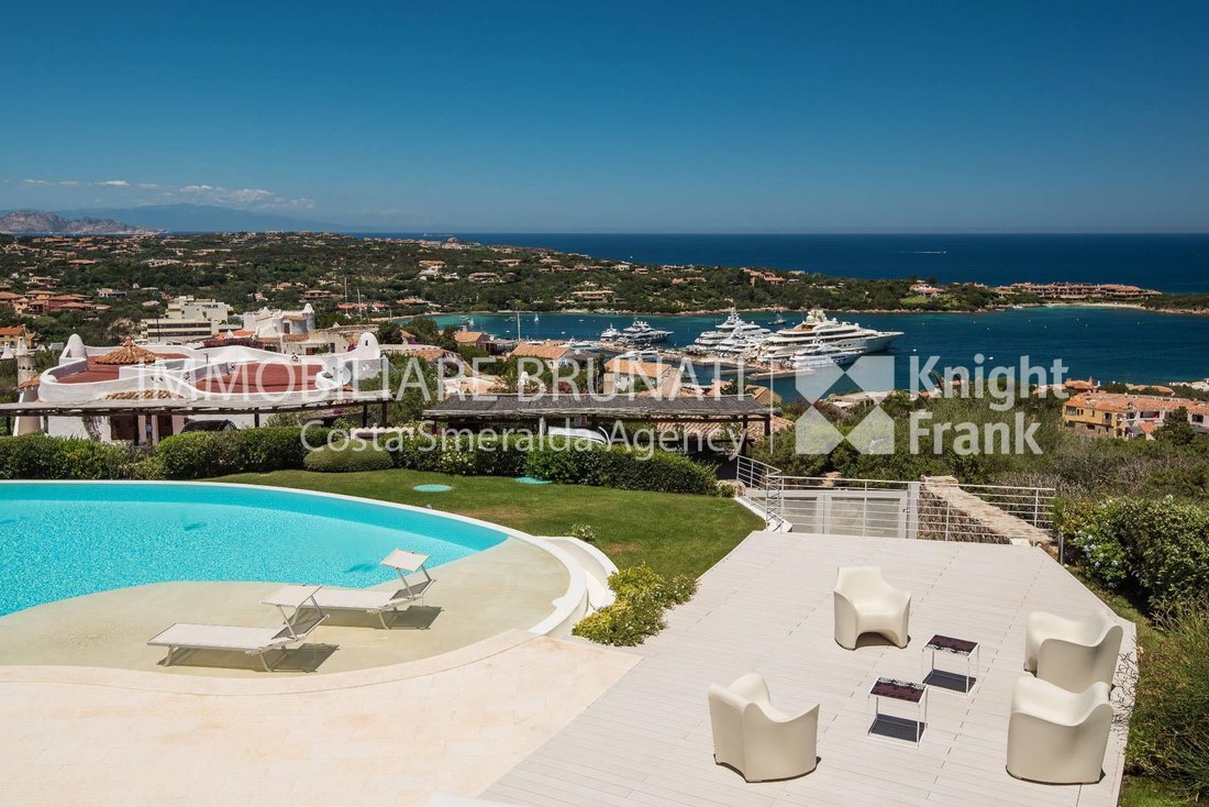 Villa Moderne Exquise Avec Vue Panoramique Sur La Mer Dans Porto Cervo ...