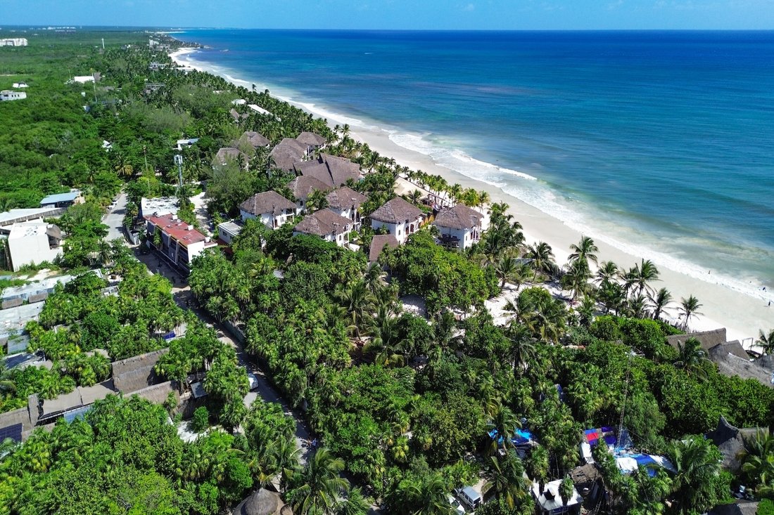 Beachfront Lot A Paradise Of White Sand In Tulum, Quintana Roo, Mexico ...