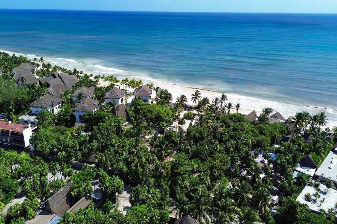 Beachfront Lot A Paradise Of White Sand In Tulum, Quintana Roo, Mexico ...