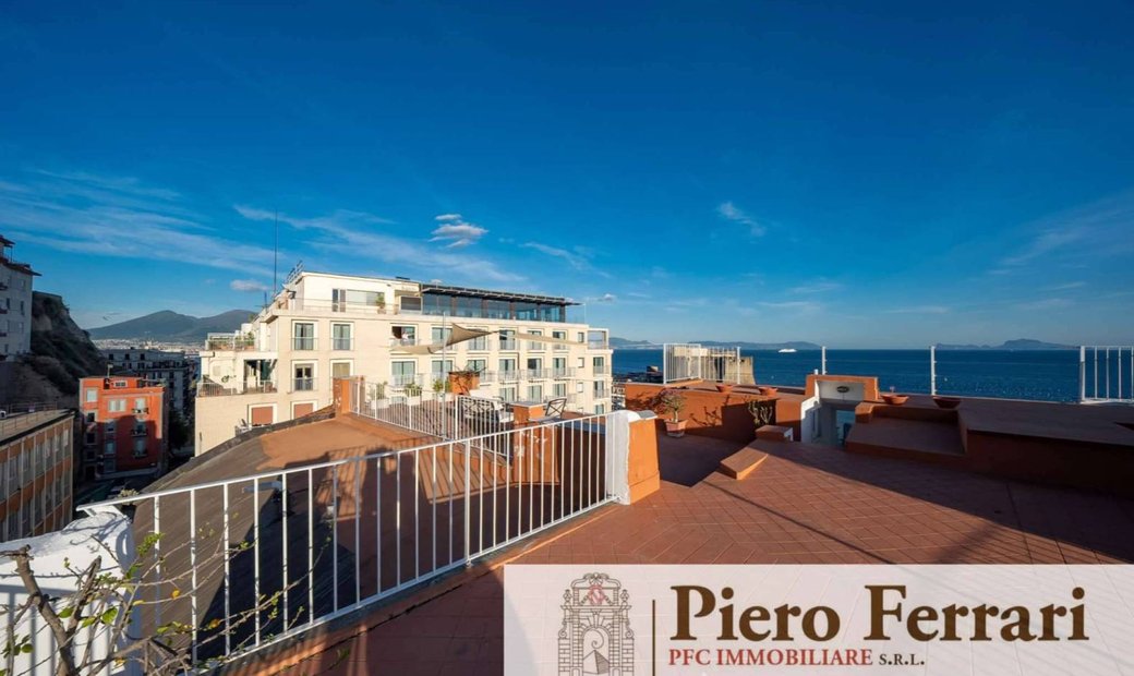 Authentic Panoramic Penthouse With 4 Terraces On Via Partenope In ...