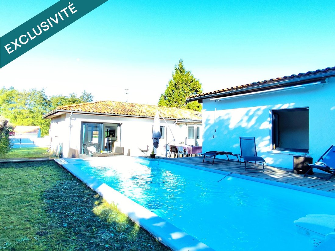 Maison T5 De 161m² Avec Piscine, In Pompignac, Nouvelle Aquitaine ...