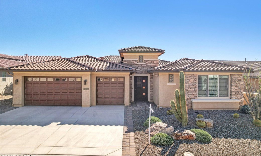 Des Vues Imprenables Sur Le Désert Avec Un Dans Oracle, Arizona, états ...