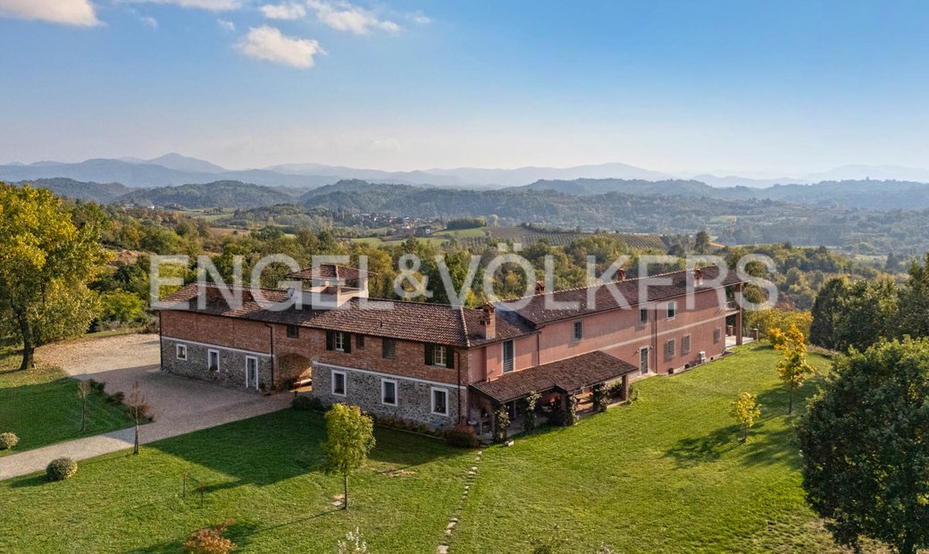 Manor Estate In A Dominant Position In Capriata D'orba, Piedmont, Italy ...