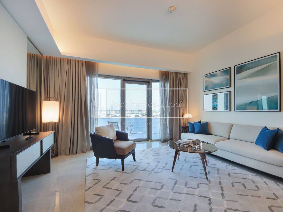 Vista Sullo Skyline Di Dubai E Sul Burj In Dubai, Dubai, Emirati Arabi ...