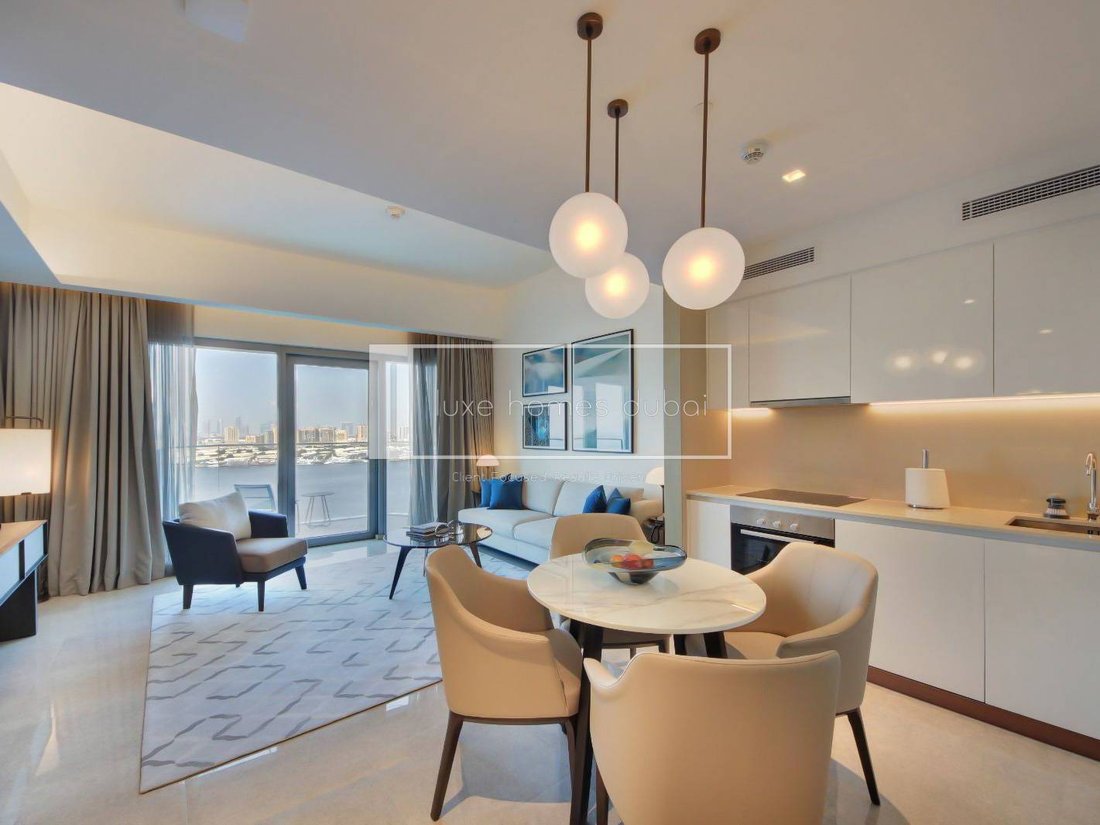 Vista Sullo Skyline Di Dubai E Sul Burj In Dubai, Dubai, Emirati Arabi ...