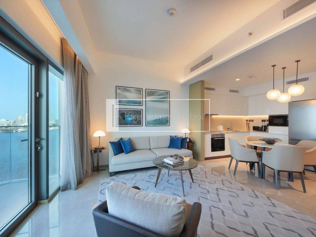 Vista Sullo Skyline Di Dubai E Sul Burj In Dubai, Dubai, Emirati Arabi ...