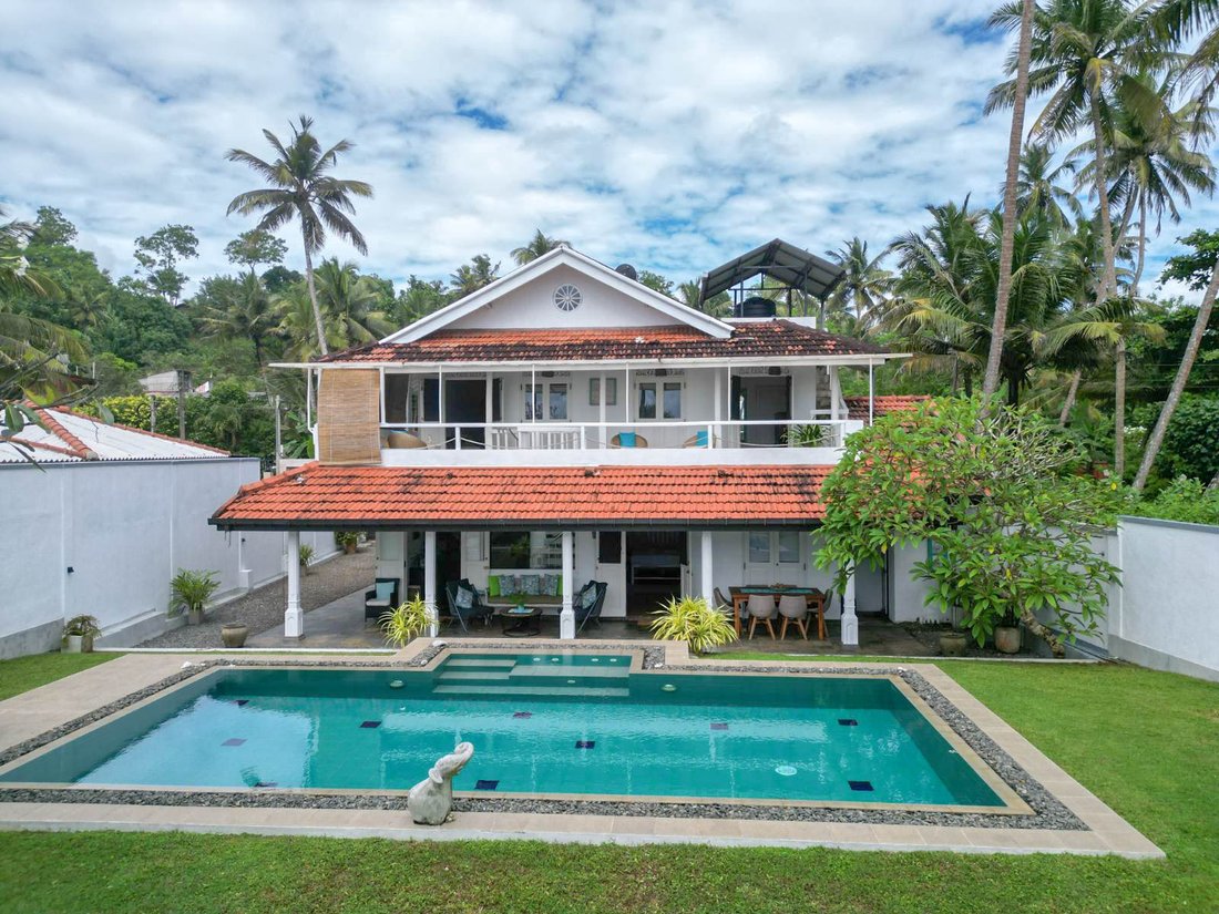 Beautiful Beachside Villa With Ocean In Matara, Southern Province, Sri ...