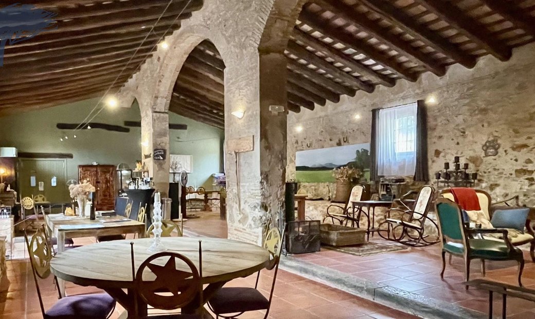 Antique Masia In The Emporda, Just In Torroella De Montgri, Catalonia ...