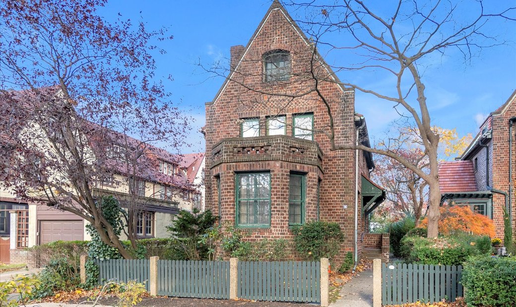 "Detached Atterbury Brick Tudor In Forest In New York, New York, United ...