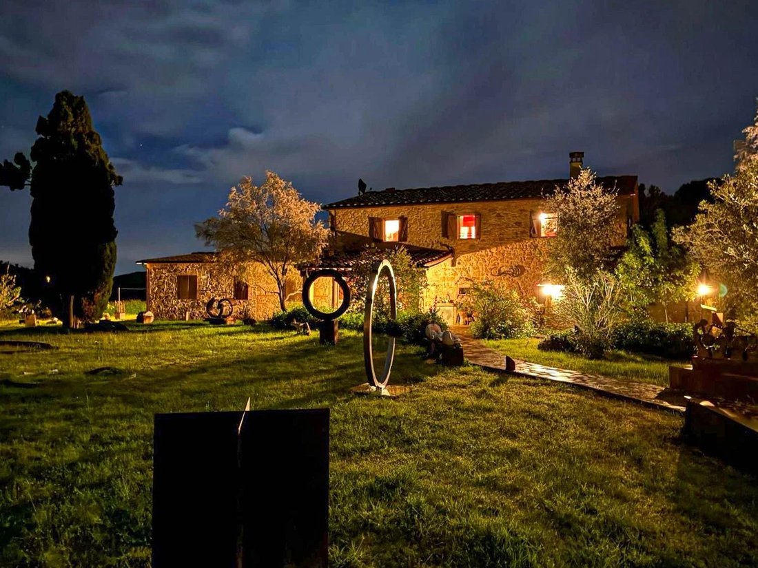 Characteristic Stone Farmhouse With Splendid In Guardistallo, Tuscany ...