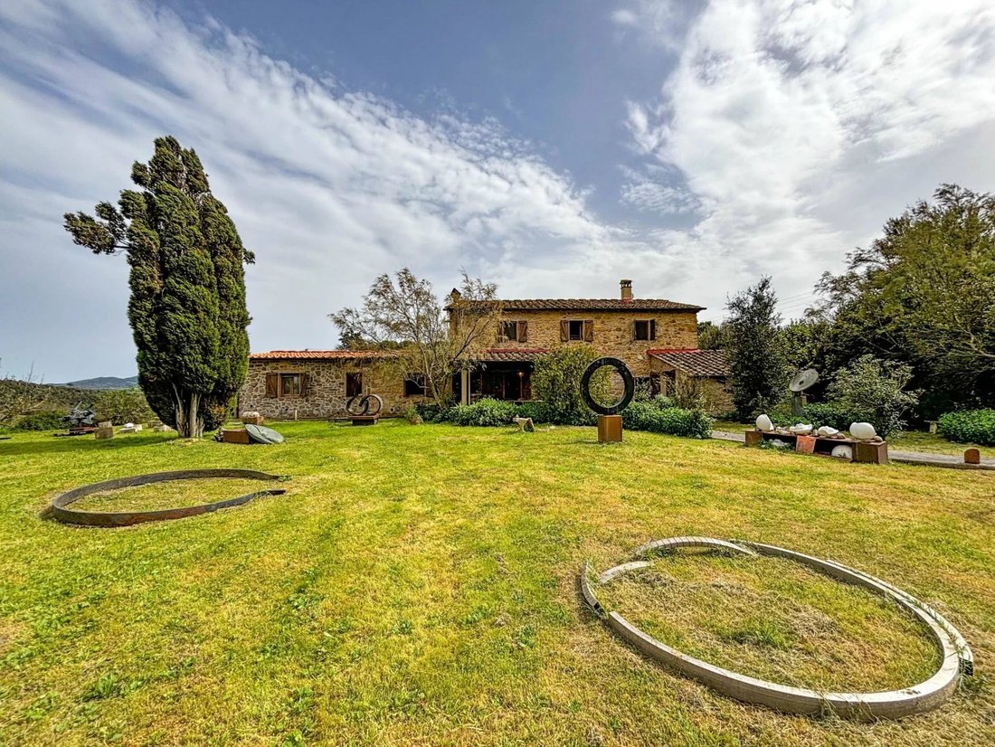 Characteristic Stone Farmhouse With Splendid In Guardistallo, Tuscany ...