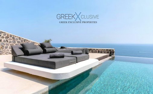 Luxe vue sur l’océan villas à vendre en Thira, Aegean, Grèce | JamesEdition