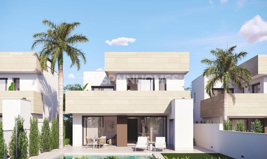 Beachside Villas With Pools In San In San Javier, San Javier, Region Of ...