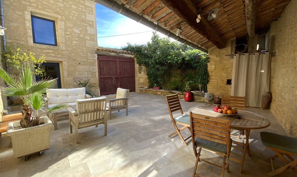 Unique Stone House With Courtyard, Pool, And Garages In Uzès, Occitanie ...
