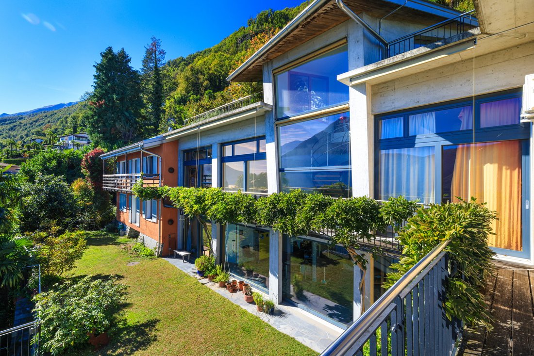 Villa With Spectacular View Of Lake In Ronco Sopra Ascona, Ticino ...