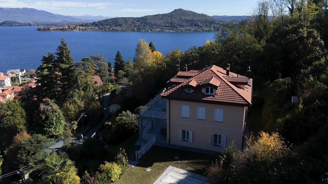 Prestigious Villa With Panoramic Views Of Lake Maggiore In Piedmont ...