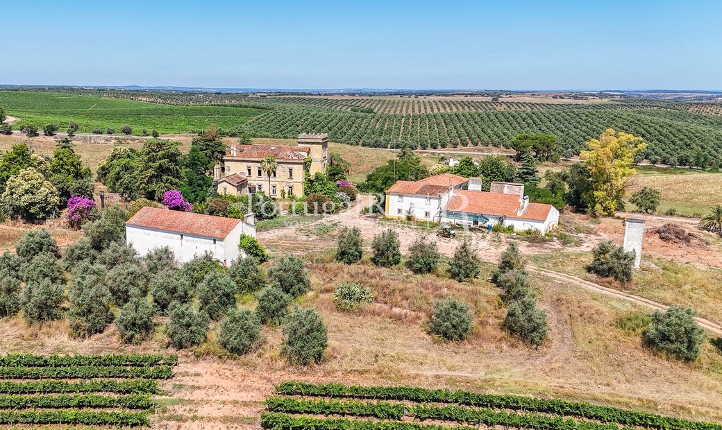Estate With Manor House, Vineyard, And In Sousel, Portalegre District ...