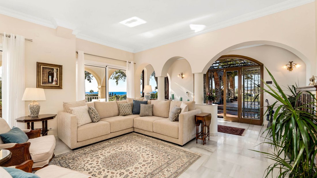 Villa With Exceptional Panoramic Sea Views In Marbella, Andalusia ...