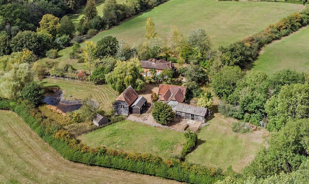 A Fine Country Farmhouse With Outbuildings In Rudgwick, England, United ...