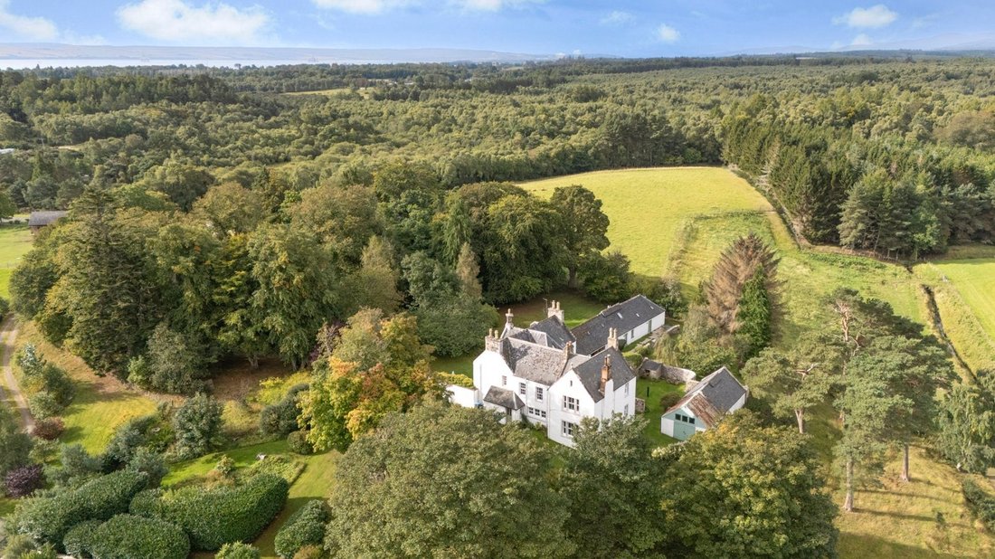 Maison, Logie De Pâques, Kildary, Dans Kildary, écosse, Royaume Uni à ...