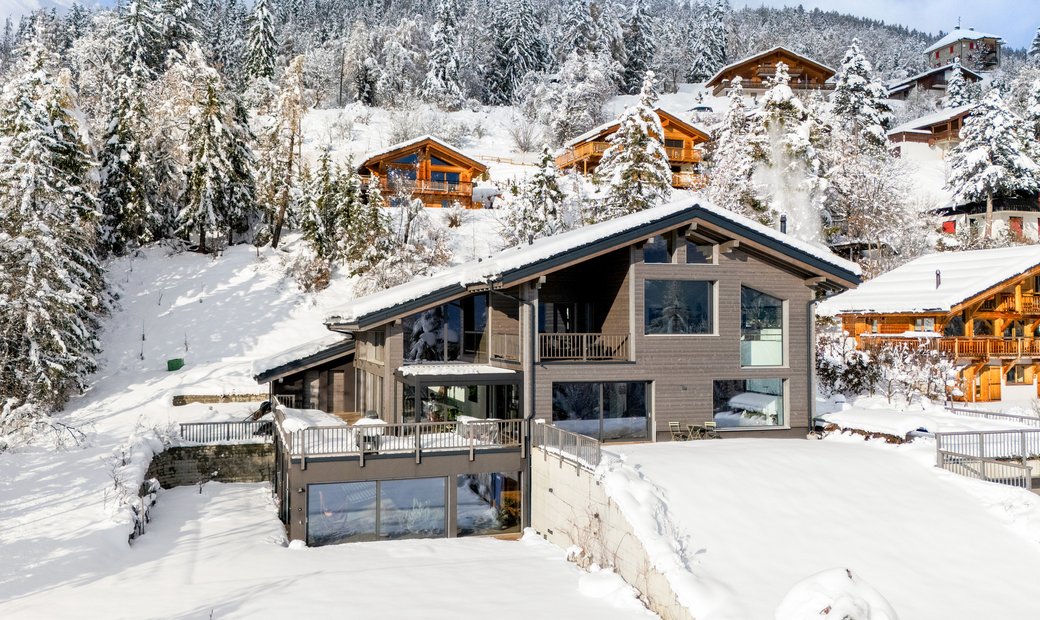 Architect Designed Luxury Chalet With Lake View – In Arbaz, Valais ...