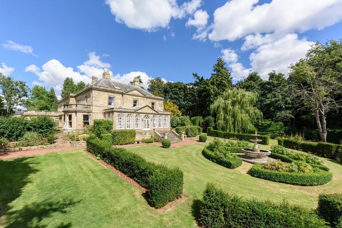Georgian Stone Built Property Dating Back In Mitford, England, United ...