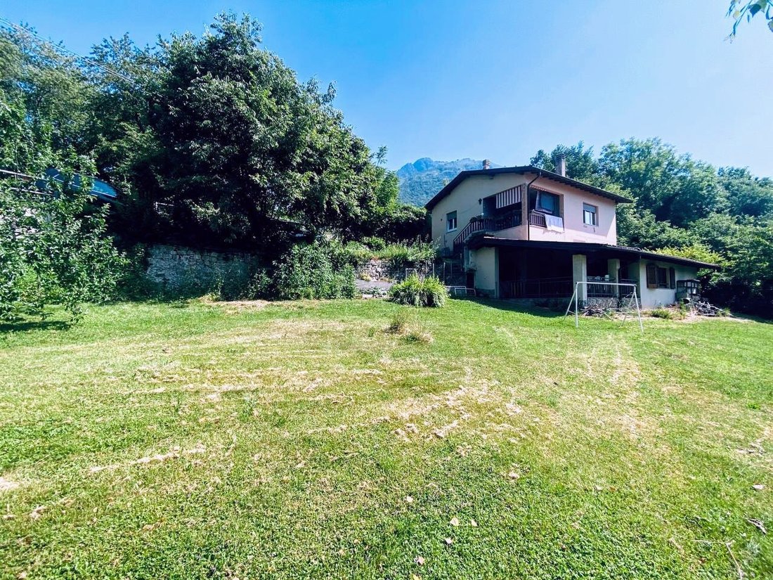 Villa With Lake Lugano View, Garden, And Garage In Carlazzo, Lombardy ...