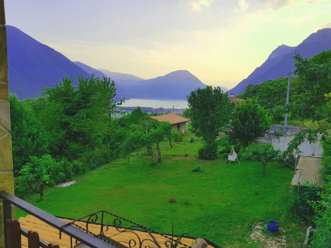 Villa With Lake Lugano View, Garden, And Garage In Carlazzo, Lombardy ...
