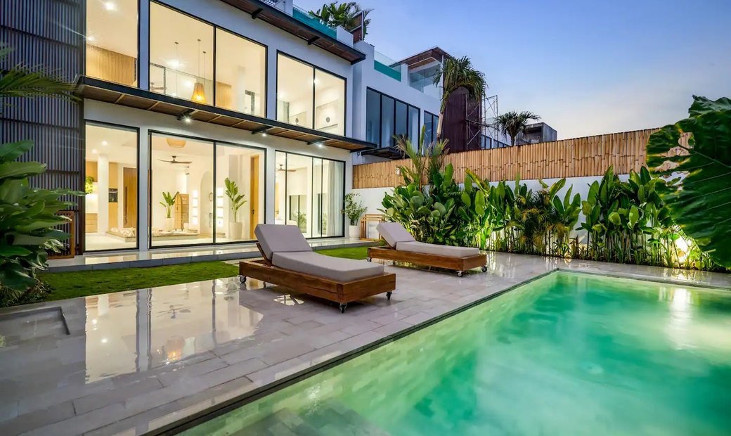 Beautiful Three Story Boho Style Villa For Lease In North Kuta, Bali ...