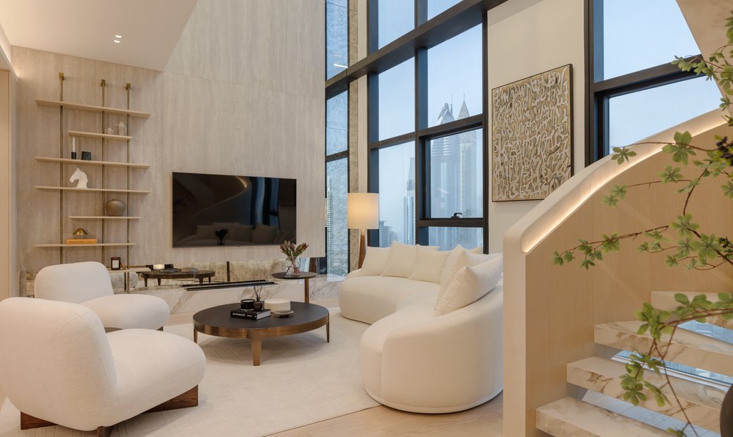 Duplex Difc Raffiné Avec Vues Dans Dubaï, Dubaï, émirats Arabes Unis à ...