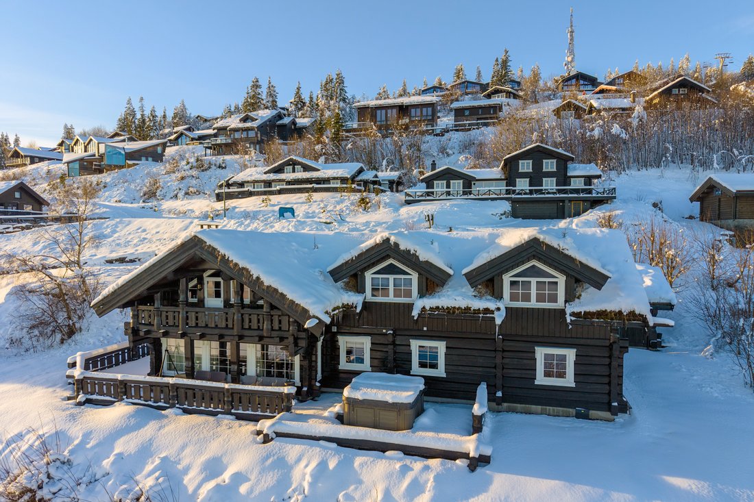 Charming Log Family Cabin With Pectacular Views. In Noresund, Buskerud ...