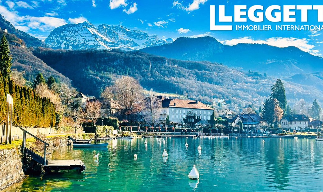 Spacious Lakeside Apartment With In Bluffy, Auvergne Rhône Alpes ...