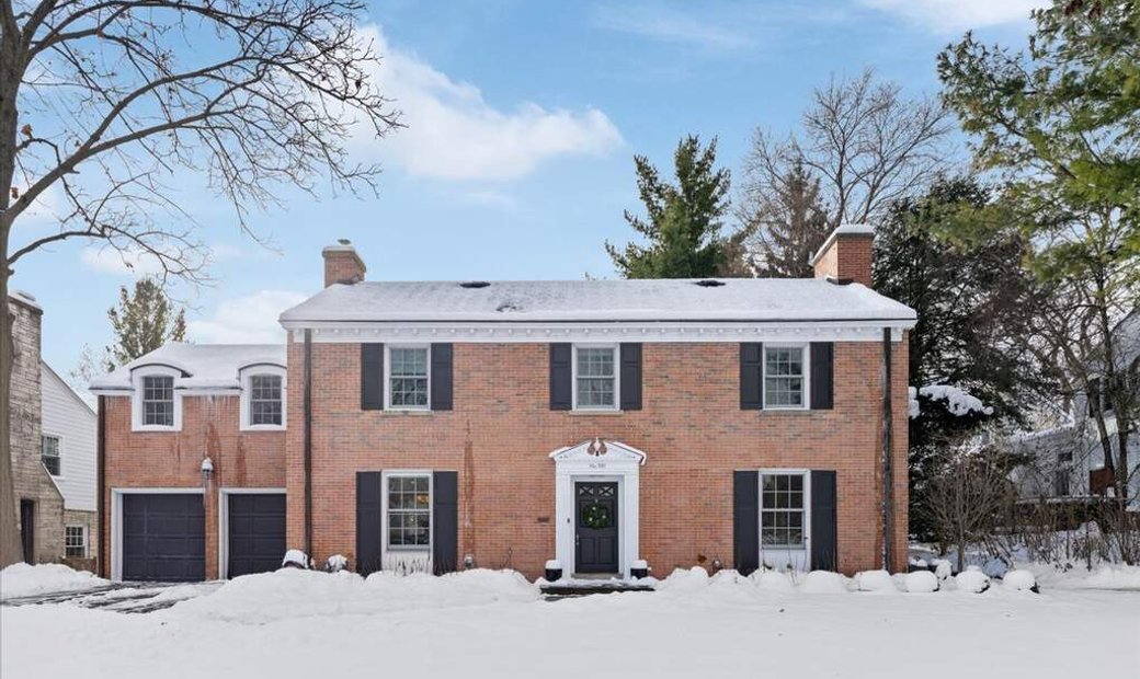 Fabulous Center Entry Brick Colonial In Kenilworth, Illinois, United ...