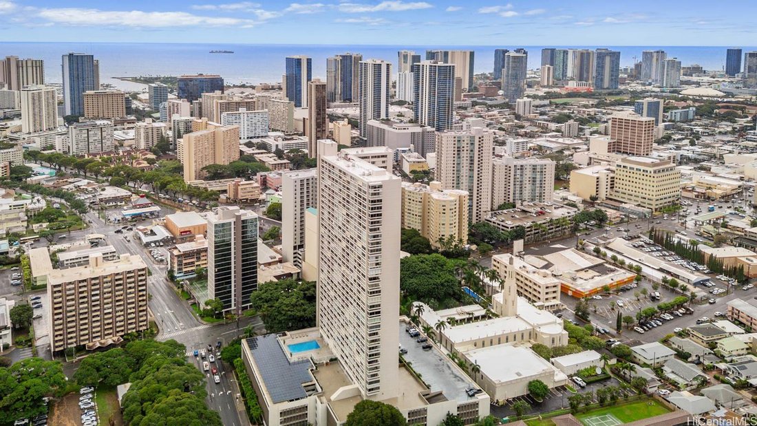 Banyan Tree Plaza, Punahou, Ville, Diamond Dans Honolulu, Hawaï, états ...
