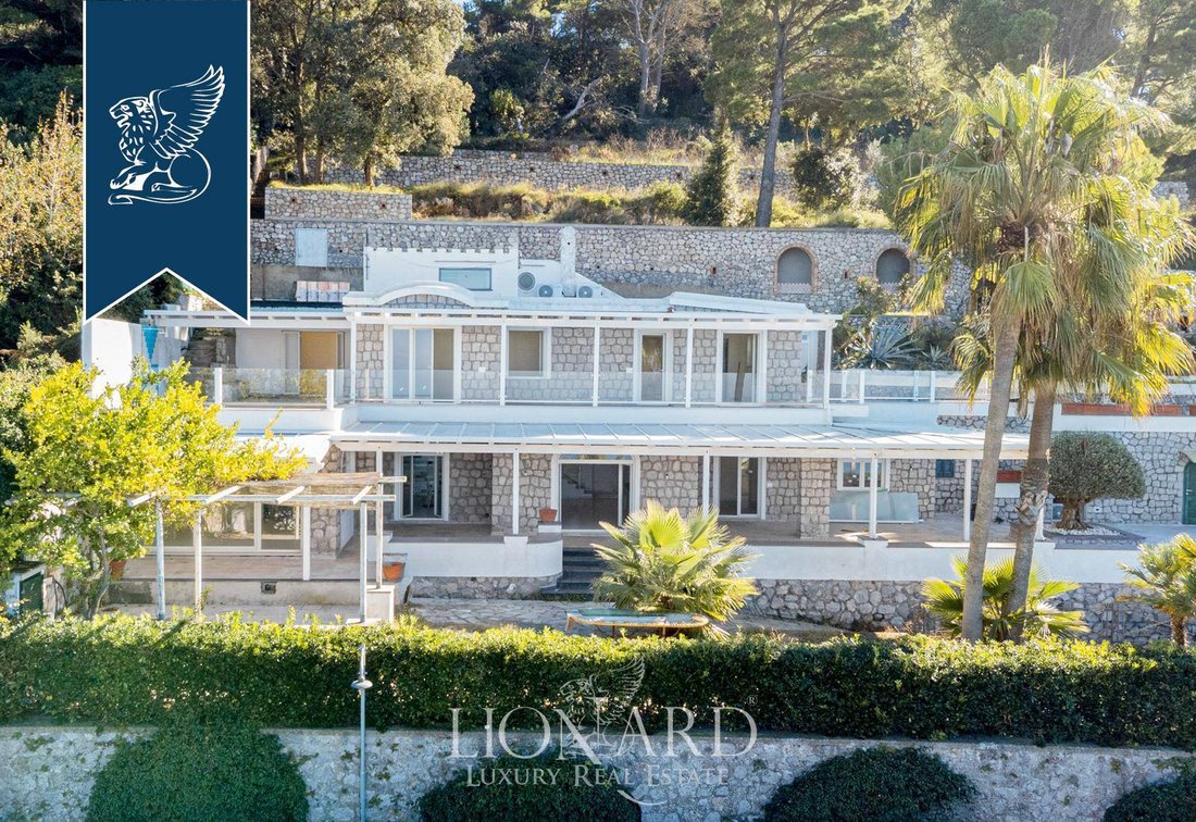 Exclusive Panoramic Villa Facing The Sea On The In Anacapri, Campania ...