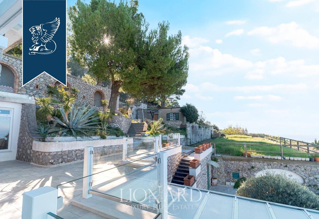Exclusive Panoramic Villa Facing The Sea On The In Anacapri, Campania ...