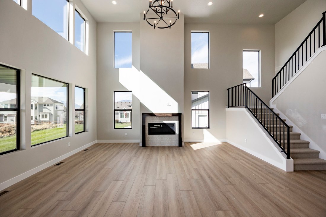 Le Copperview Avec Sous Sol Inachevé Dans Heber City, Utah, états Unis ...