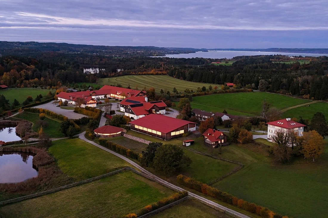 Stud Farm In A Dream Setting. In Bernried Am Starnberger See, Bavaria ...