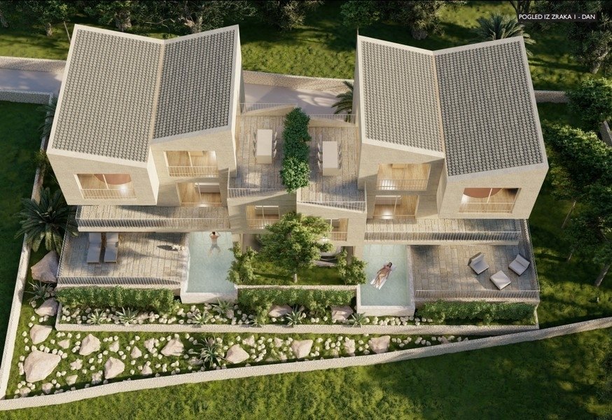 Moderne Doppelhaushälfte Mit In Turcic, Primorje Gorski, Kroatien Zu ...
