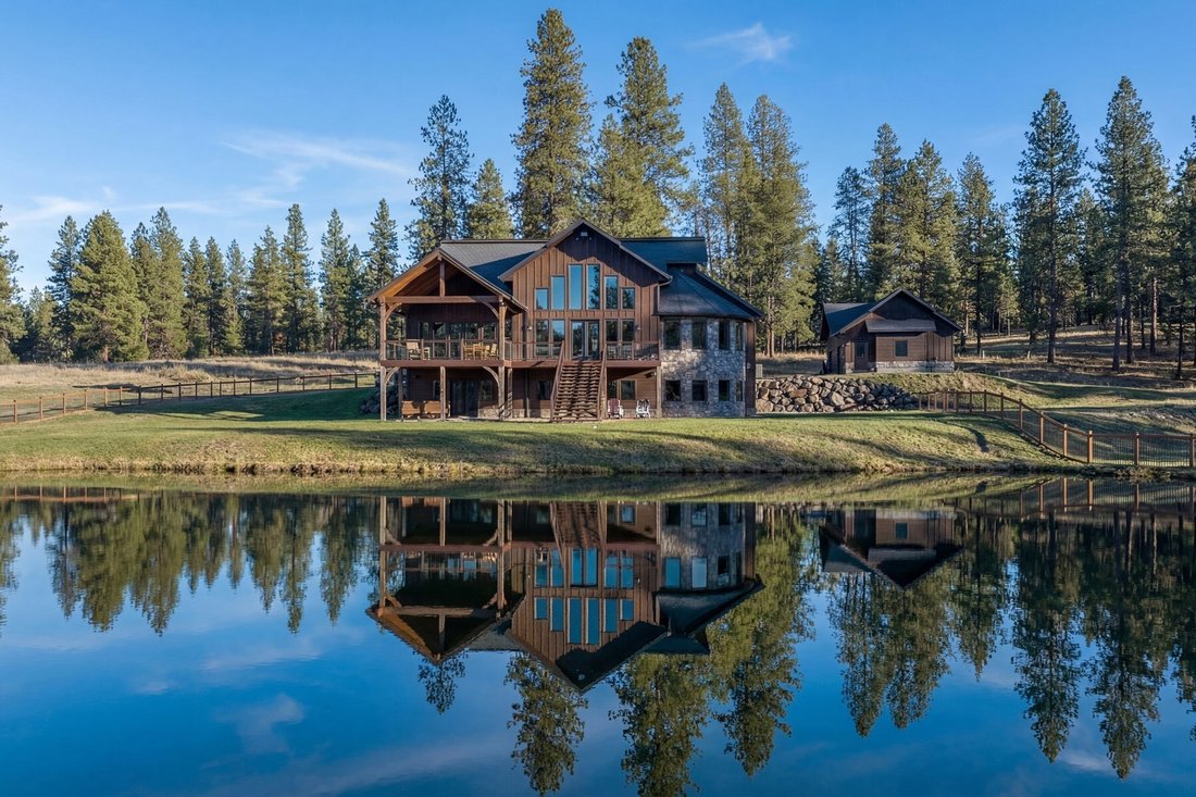 Timber Frame Beauty On Rare 140 Acres In Plummer, Idaho, United States ...