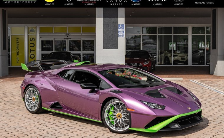 purple lamborghini