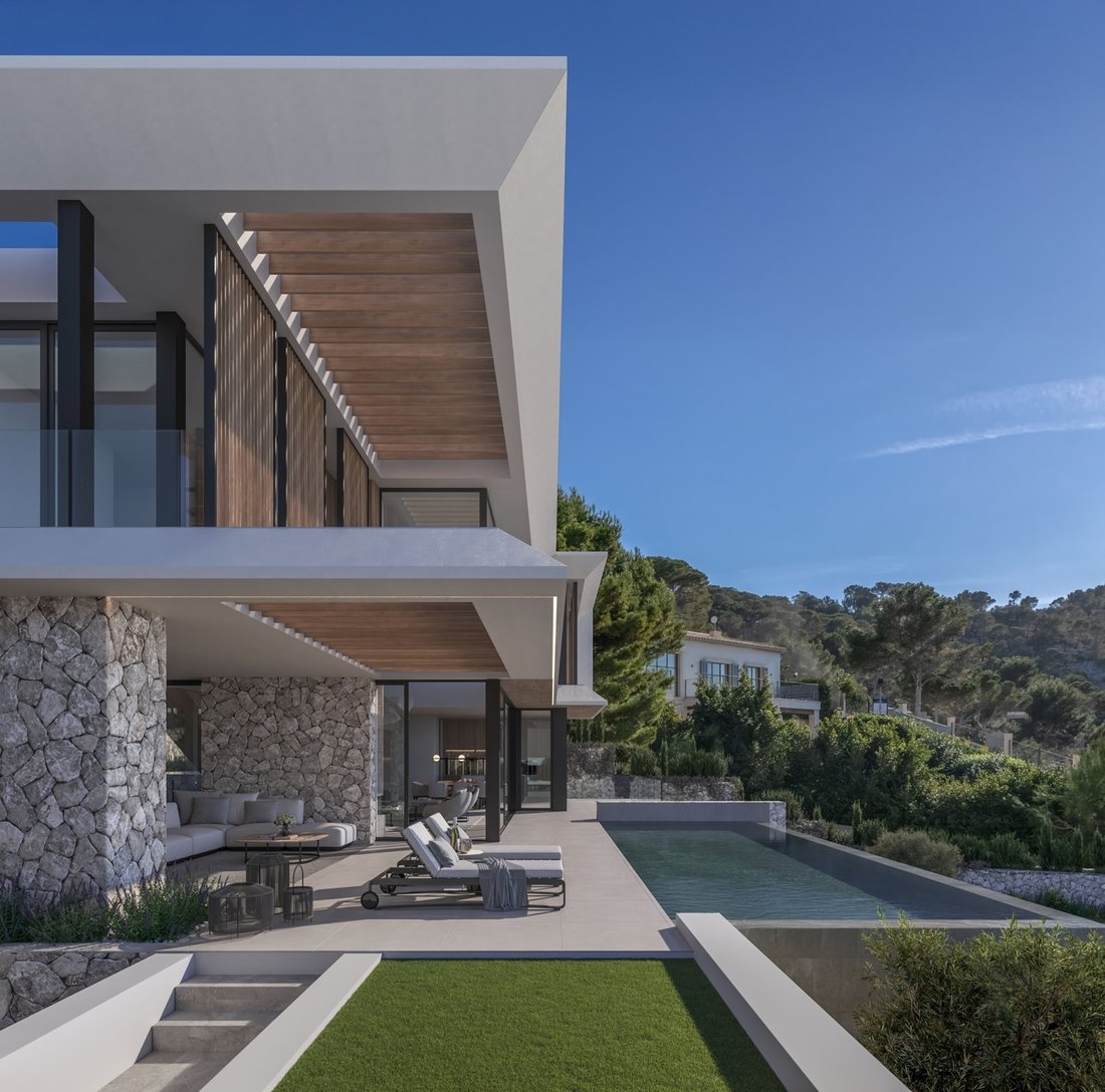 New Build Villa With In Camp De Mar, Mallorca, Andratx, Balearische ...